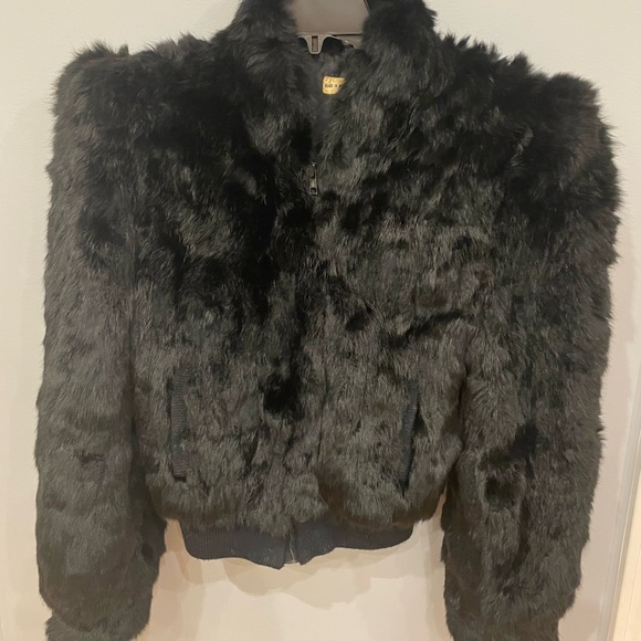Jackets & Coats | Vintage Rabbit Fur Bomber Style Like Coat | Poshmark